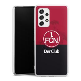 DeinDesign Galaxy A53 5G Handy Silikon H&uuml;lle Case transparent Handyh&uuml;lle Official Licensed Product Der Club 1. Fc N&uuml;rnberg Silikon Case