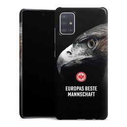 DeinDesign Galaxy A51 Handy Premium Case Smartphone Handyh&uuml;lle Schutzh&uuml;lle gl&auml;nzend European Cup Official Licensed Product Eintracht Frankfurt Premium Case