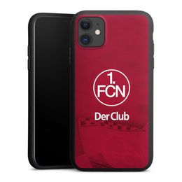 DeinDesign iPhone 11 Handy Premium Silikon H&uuml;lle Handyh&uuml;lle schwarz Case Official Licensed Product 1. Fc N&uuml;rnberg Bundesliga Silikon Premium Case