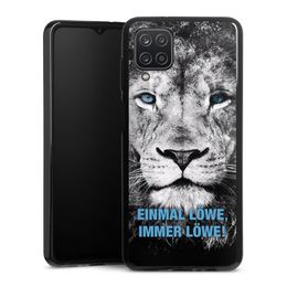 DeinDesign Galaxy A12 Handy Silikon H&uuml;lle Case schwarz Handyh&uuml;lle Tsv 1860 M&uuml;nchen Official Licensed Product Lion