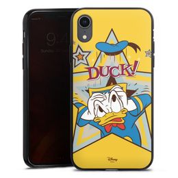 DeinDesign iPhone Xr Handy Silikon H&uuml;lle Case schwarz Handyh&uuml;lle Donald Duck Disney Official Licensed Product