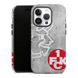 DeinDesign iPhone 14 Pro Handy Panzer Handyh&uuml;lle robuste Outdoor H&uuml;lle Schutzh&uuml;lle matt 1. Fck Devil 1. Fc Kaiserslautern Tough Case