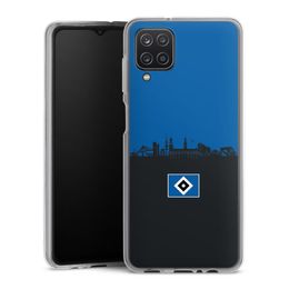 DeinDesign Galaxy A12 Handy Silikon H&uuml;lle Case transparent Handyh&uuml;lle Skyline Hamburg Hsv Silikon Case