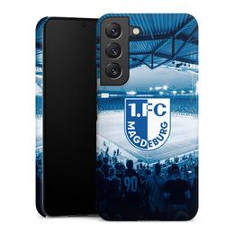 DeinDesign Galaxy S22 Handy Premium Case Smartphone Handyh&uuml;lle Schutzh&uuml;lle matt Stadium 1. Fcm 1. Fc Magdeburg Premium Case