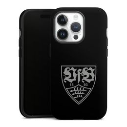 DeinDesign iPhone 14 Pro Handy Panzer Handyh&uuml;lle robuste Outdoor H&uuml;lle Schutzh&uuml;lle matt Official Licensed Product Vfb Stuttgart Logo Tough Case