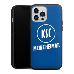DeinDesign iPhone 13 Pro Max Handy Premium Silikon H&uuml;lle Handyh&uuml;lle schwarz Case Karlsruher Sc Statement Ksc Silikon Premium Case