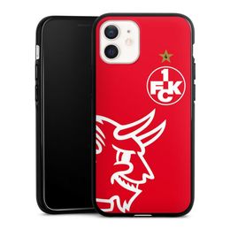 DeinDesign iPhone 12 mini Handy Silikon H&uuml;lle Case schwarz Handyh&uuml;lle Star Devil 1. Fc Kaiserslautern