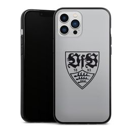 DeinDesign iPhone 13 Pro Max Handy Silikon H&uuml;lle Case schwarz Handyh&uuml;lle Logo Official Licensed Product Vfb Stuttgart