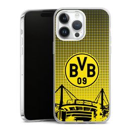 DeinDesign iPhone 14 Pro Max Handy Silikon H&uuml;lle Case transparent Handyh&uuml;lle Bvb Stadium Borussia Dortmund Silikon Case