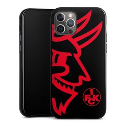 DeinDesign iPhone 12 Pro Handy Silikon H&uuml;lle Case schwarz Handyh&uuml;lle 1. Fc Kaiserslautern Official Licensed Product Logo