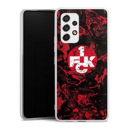 DeinDesign Galaxy A53 5G Handy Silikon H&uuml;lle Case transparent Handyh&uuml;lle 1. Fc Kaiserslautern 1. Fck Logo Silikon Case