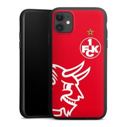 DeinDesign iPhone 11 Handy Premium Silikon H&uuml;lle Handyh&uuml;lle schwarz Case Star 1. Fc Kaiserslautern Devil Silikon Premium Case