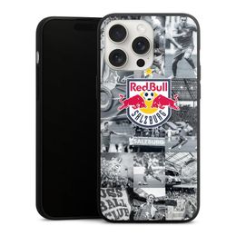 DeinDesign iPhone 15 Pro Max Handy Premium Silikon H&uuml;lle Handyh&uuml;lle schwarz Case Salzburg Red Bull Fc Red Bull Salzburg Silikon Premium Case