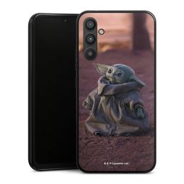 DeinDesign Galaxy A34 5G Handy Silikon H&uuml;lle Case schwarz Handyh&uuml;lle The Child Star Wars Baby Yoda
