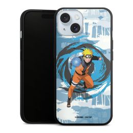 DeinDesign iPhone 15 Handy Premium Silikon H&uuml;lle Handyh&uuml;lle schwarz Case Official Licensed Product Manga Naruto Shippuden Silikon Premium Case
