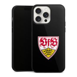 DeinDesign iPhone 15 Pro Max Handy Gallery Case Handyh&uuml;lle 9H Geh&auml;rtetes Glas R&uuml;ckseite H&uuml;lle Vfb Stuttgart Coat Of Arms Official Licensed Product Gallery Case