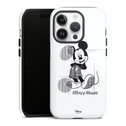 DeinDesign iPhone 14 Pro Handy Panzer Handyh&uuml;lle robuste Outdoor H&uuml;lle Schutzh&uuml;lle matt Mickey Mouse Disney Official Licensed Product Tough Case