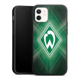 DeinDesign iPhone 12 mini Handy Premium Silikon H&uuml;lle Handyh&uuml;lle schwarz Case Sv Werder Bremen Official Licensed Product Coat Of Arms Silikon Premium Case