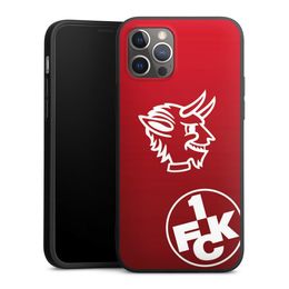 DeinDesign iPhone 12 Pro Handy Premium Silikon H&uuml;lle Handyh&uuml;lle schwarz Case Devil Official Licensed Product 1. Fc Kaiserslautern Silikon Premium Case