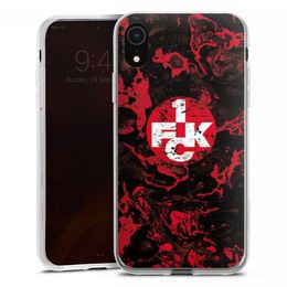 DeinDesign iPhone Xr Handy Silikon H&uuml;lle Case transparent Handyh&uuml;lle 1. Fc Kaiserslautern 1. Fck Logo Silikon Case