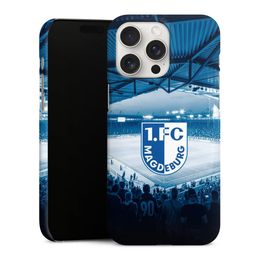 DeinDesign iPhone 15 Pro Max Handy Premium Case Smartphone Handyh&uuml;lle Schutzh&uuml;lle matt Stadium 1. Fcm 1. Fc Magdeburg Premium Case