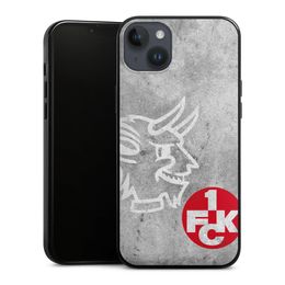 DeinDesign iPhone 14 Plus Handy Silikon H&uuml;lle Case schwarz Handyh&uuml;lle 1. Fck Devil 1. Fc Kaiserslautern