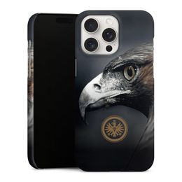 DeinDesign iPhone 15 Pro Max Handy Premium Case Smartphone Handyh&uuml;lle Schutzh&uuml;lle matt Eintracht Frankfurt Eagle Official Licensed Product Premium Case