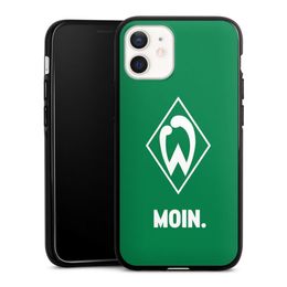 DeinDesign iPhone 12 mini Handy Silikon H&uuml;lle Case schwarz Handyh&uuml;lle Official Licensed Product Moin Sv Werder Bremen