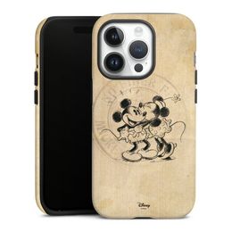 DeinDesign iPhone 14 Pro Handy Panzer Handyh&uuml;lle robuste Outdoor H&uuml;lle Schutzh&uuml;lle matt Minnie Mouse Vintage Mickey Mouse Tough Case