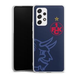 DeinDesign Galaxy A53 5G Handy Silikon H&uuml;lle Case transparent Handyh&uuml;lle 1. Fc Kaiserslautern Logo 1. Fck Silikon Case