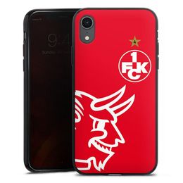 DeinDesign iPhone Xr Handy Silikon H&uuml;lle Case schwarz Handyh&uuml;lle Star Devil 1. Fc Kaiserslautern