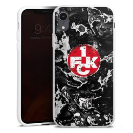 DeinDesign iPhone Xr Handy Silikon H&uuml;lle Case wei&szlig; Handyh&uuml;lle Coat Of Arms 1. Fc Kaiserslautern Muster Silikon Case