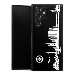 DeinDesign Galaxy S22 Ultra Handy Silikon H&uuml;lle Case schwarz Handyh&uuml;lle Eintracht Frankfurt Sge Skyline