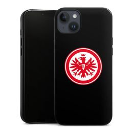 DeinDesign iPhone 14 Plus Handy Silikon H&uuml;lle Case schwarz Handyh&uuml;lle Sge Eintracht Frankfurt Eagle