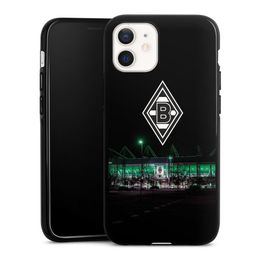 DeinDesign iPhone 12 mini Handy Silikon H&uuml;lle Case schwarz Handyh&uuml;lle Borussia M&ouml;nchengladbach Official Licensed Product Stadium
