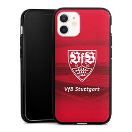 DeinDesign iPhone 12 mini Handy Silikon H&uuml;lle Case schwarz Handyh&uuml;lle Stadium Vfb Stuttgart Official Licensed Product