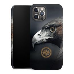 DeinDesign iPhone 12 Pro Max Handy Premium Case Smartphone Handyh&uuml;lle Schutzh&uuml;lle matt Eintracht Frankfurt Eagle Official Licensed Product Premium Case