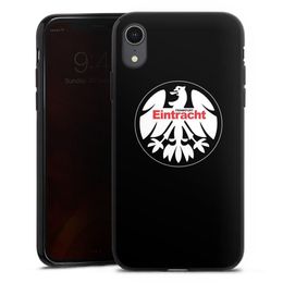 DeinDesign iPhone Xr Handy Silikon H&uuml;lle Case schwarz Handyh&uuml;lle Eintracht Frankfurt Sge Official Licensed Product