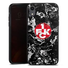 DeinDesign iPhone Xr Handy Silikon H&uuml;lle Case schwarz Handyh&uuml;lle Coat Of Arms 1. Fc Kaiserslautern Muster