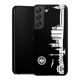 DeinDesign Galaxy S22 Handy Premium Case Smartphone Handyh&uuml;lle Schutzh&uuml;lle gl&auml;nzend Eintracht Frankfurt Sge Skyline Premium Case