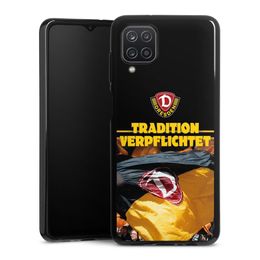DeinDesign Galaxy A12 Handy Silikon H&uuml;lle Case schwarz Handyh&uuml;lle Sg Dynamo Dresden Merchandise Sgd
