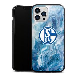 DeinDesign iPhone 13 Pro Max Handy Silikon H&uuml;lle Case schwarz Handyh&uuml;lle Logo Fc Schalke 04 Merchandise