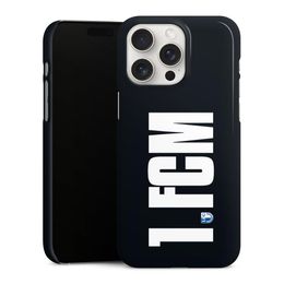 DeinDesign iPhone 15 Pro Max Handy Premium Case Smartphone Handyh&uuml;lle Schutzh&uuml;lle gl&auml;nzend 1. Fcm 1. Fc Magdeburg Official Licensed Product Premium Case