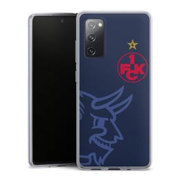 DeinDesign Galaxy S20 FE Handy Silikon H&uuml;lle Case transparent Handyh&uuml;lle 1. Fc Kaiserslautern Logo 1. Fck Silikon Case