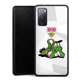DeinDesign Galaxy S20 FE 5G Handy Silikon H&uuml;lle Case schwarz Handyh&uuml;lle Vfb Stuttgart Official Licensed Product Mascot