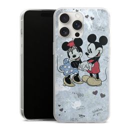 DeinDesign iPhone 15 Pro Max Handy Silikon H&uuml;lle Case transparent Handyh&uuml;lle Vintage Disney Silikon Case