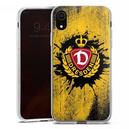 DeinDesign iPhone Xr Handy Silikon H&uuml;lle Case transparent Handyh&uuml;lle Official Licensed Product Soccer Sg Dynamo Dresden Silikon Case