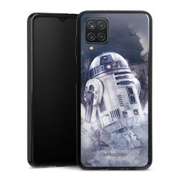 DeinDesign Galaxy A12 Handy Silikon H&uuml;lle Case schwarz Handyh&uuml;lle Star Wars Merchandise Robot