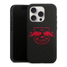 DeinDesign iPhone 15 Pro Handy Panzer Handyh&uuml;lle robuste Outdoor H&uuml;lle Schutzh&uuml;lle matt Rb Leipzig Official Licensed Product Carbon Tough Case