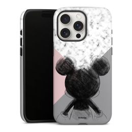 DeinDesign iPhone 15 Pro Max Handy Panzer Handyh&uuml;lle robuste Outdoor H&uuml;lle Schutzh&uuml;lle gl&auml;nzend Marble Disney Mickey Mouse Tough Case